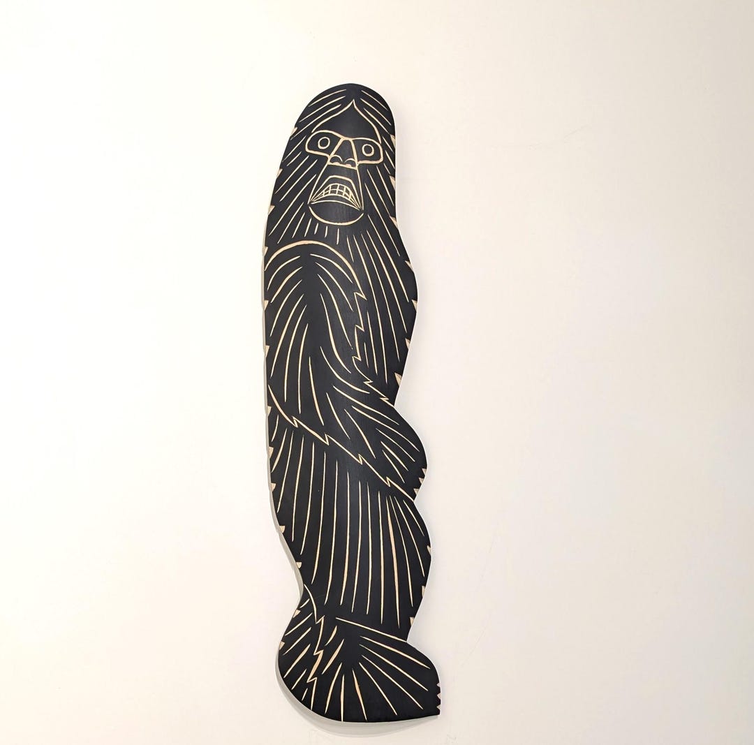SASQUATCH Original First Nations Coast Salish Native Carving by David ...
