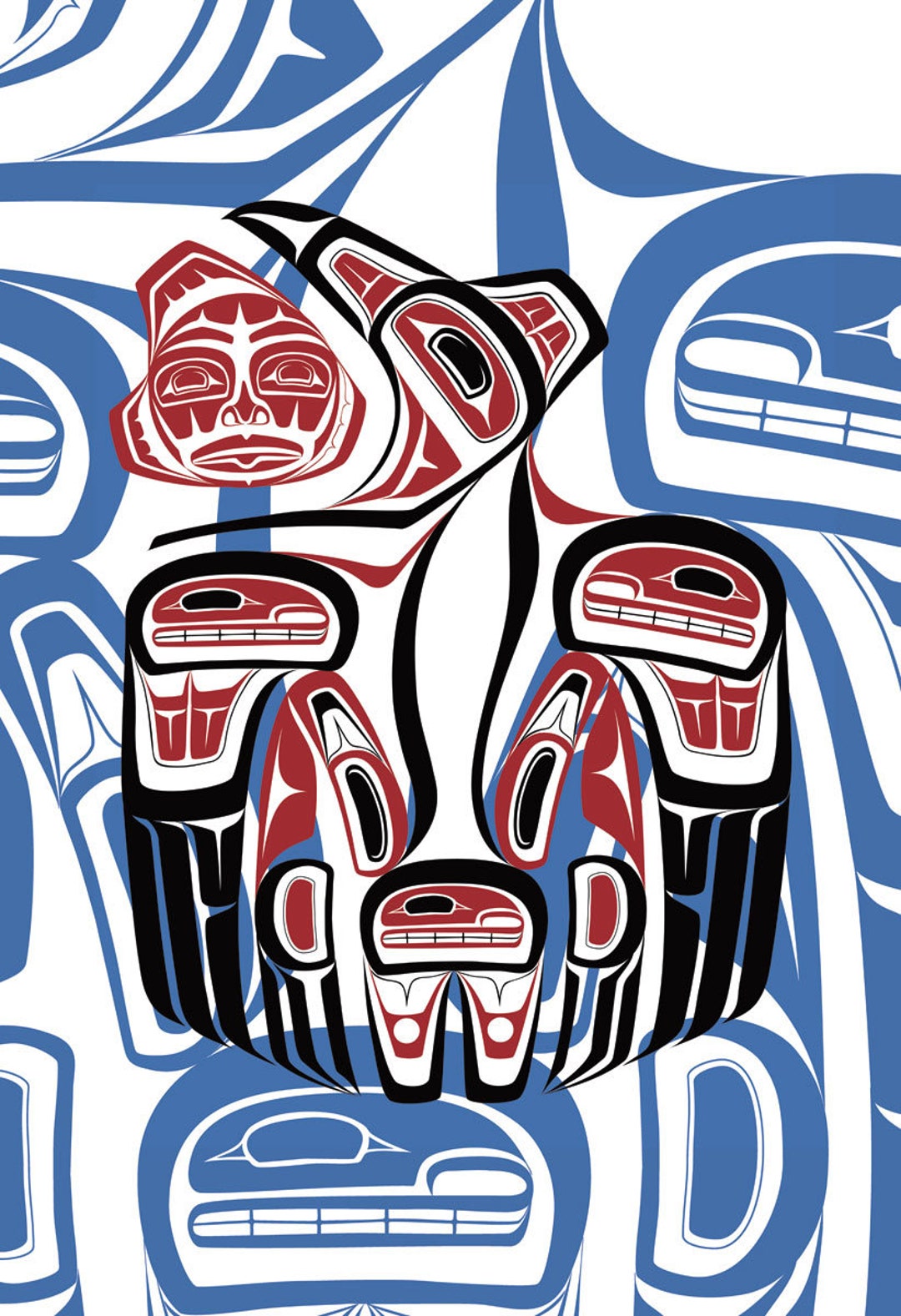 Todd Jason BAKER " Raven Releasing the Sun " Canvas Authentic ...