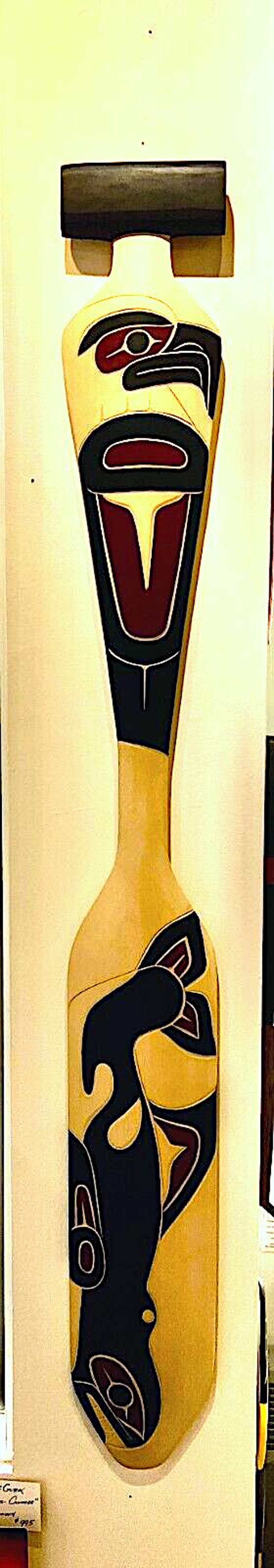 Orca & Eagle Paddle Original First Nations Coast Salish Native Carving ...
