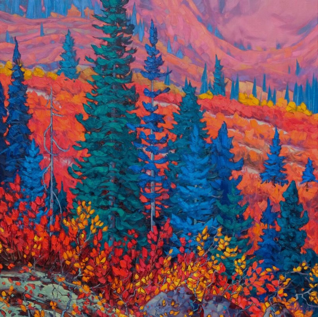 DOMINIK MODLINSKI 36x36 " Faro Red " Signed & Numbered Limited Edition ...