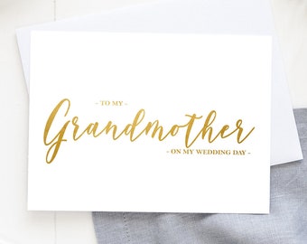 To My Grandparents on My Wedding Day Grandparents Wedding Day - Etsy