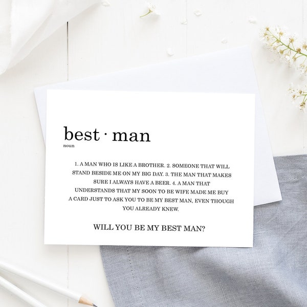 Bridal Party Proposal Best Man - Etsy