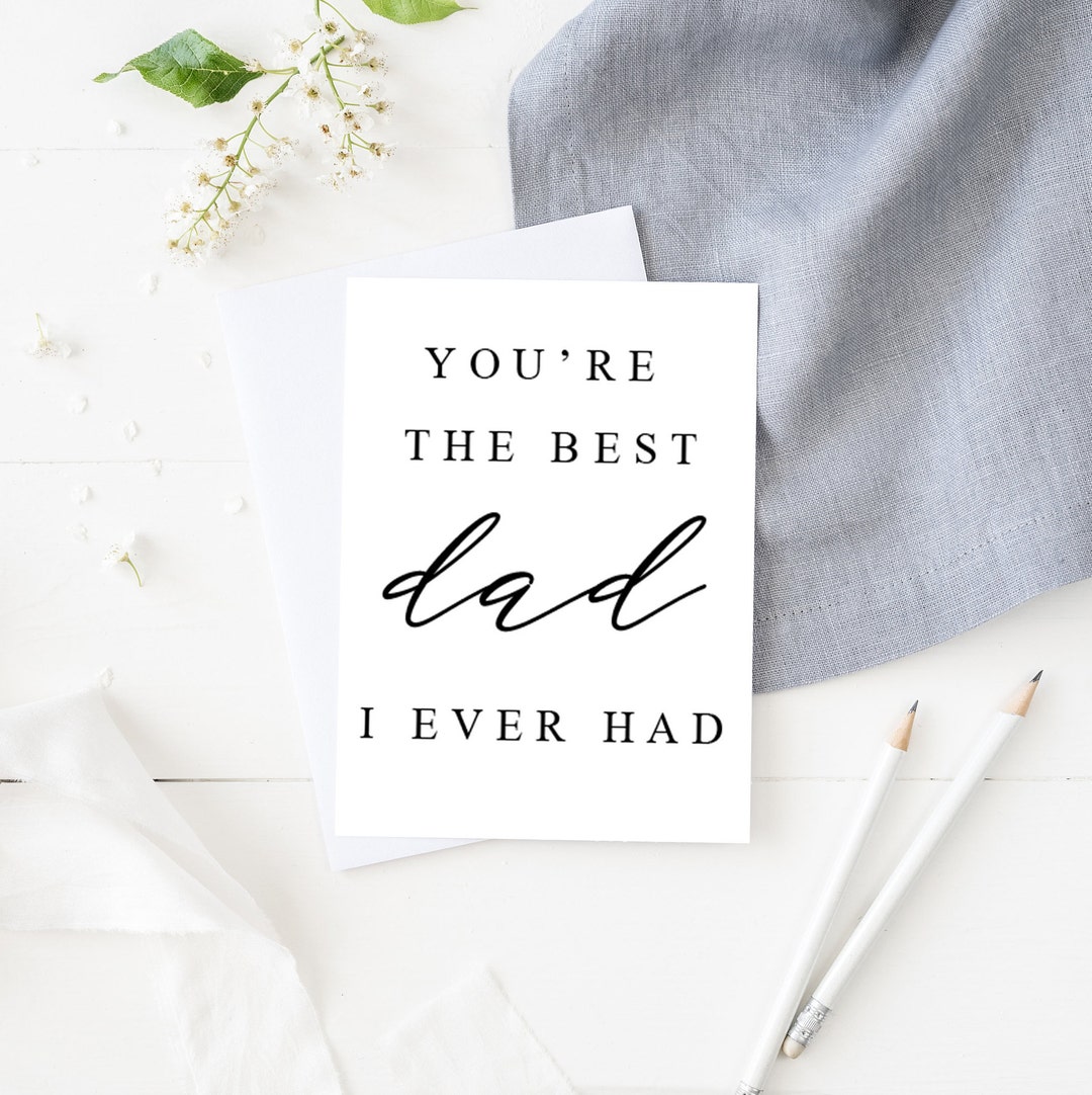 Father's Day Card Dad Card Father's Day Greeting - Etsy