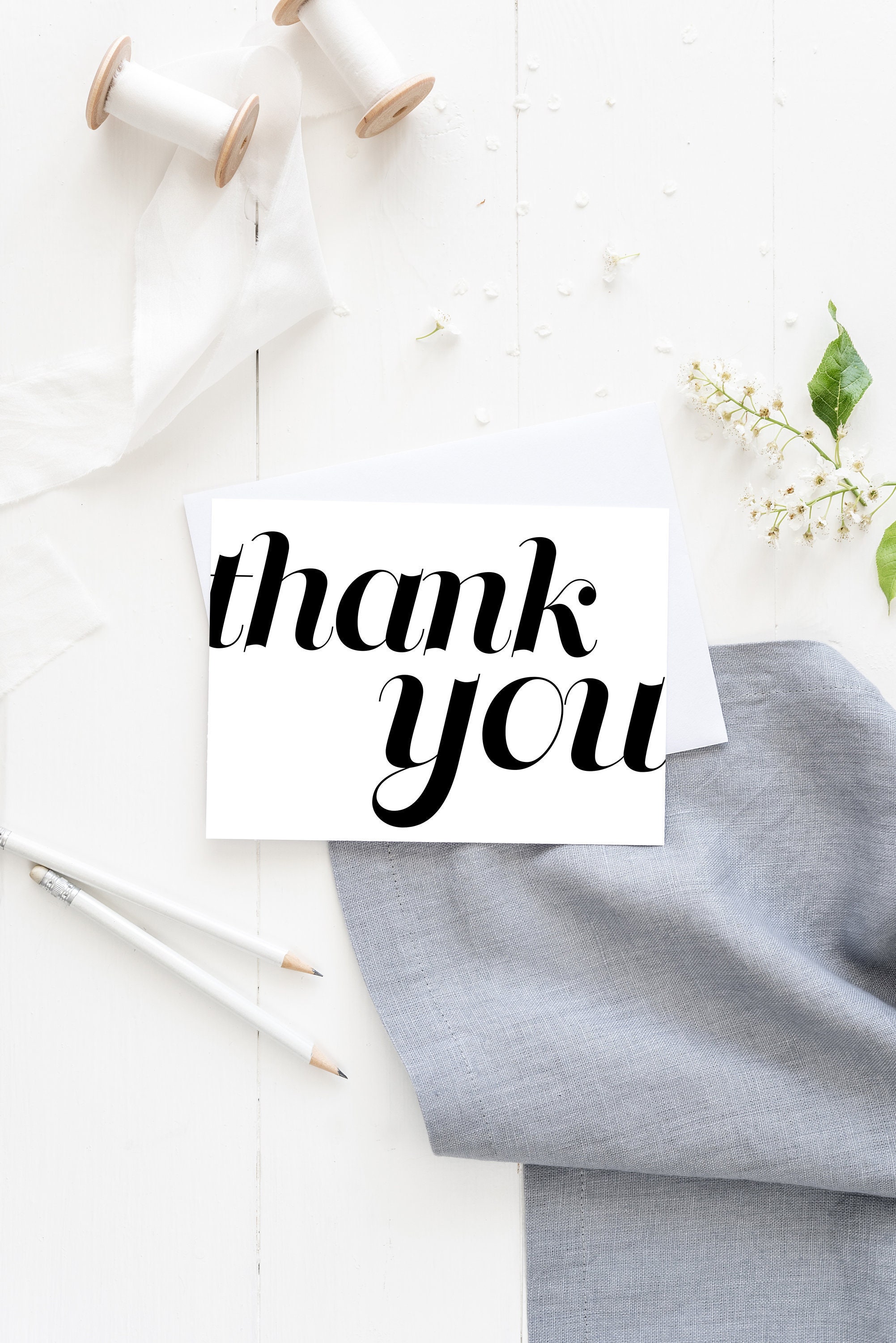 Thank You Cards Thank You Cards Simple Wedding Cards Thank | Etsy