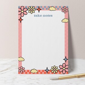 Take Note Notepad, Notepads With Flowers, Gifts for Her, Teacher Notepad, Notepad Real Estate ...