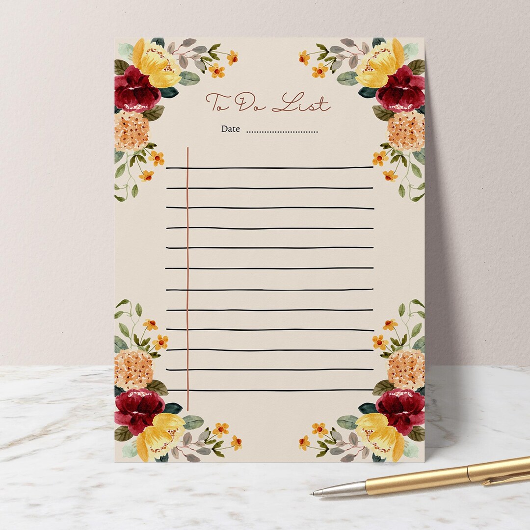 To Do Notepad, to Do List Notepad, Gifts for Her, Desk Notepad, Small ...