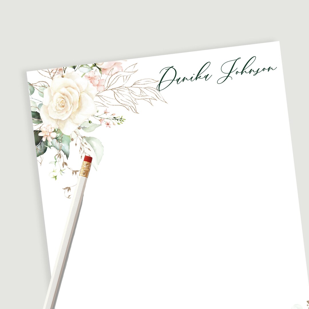 Personalized Notepad, Gift for Her, Desk Notepad, Notepads Personalized ...