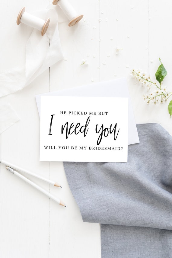 Will You Be My Bridesmaid Card Bridesmaid Card Bridesmaid | Etsy