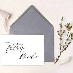 Father of the Bride Card, to the Father of the Bride, to My Dad on My ...