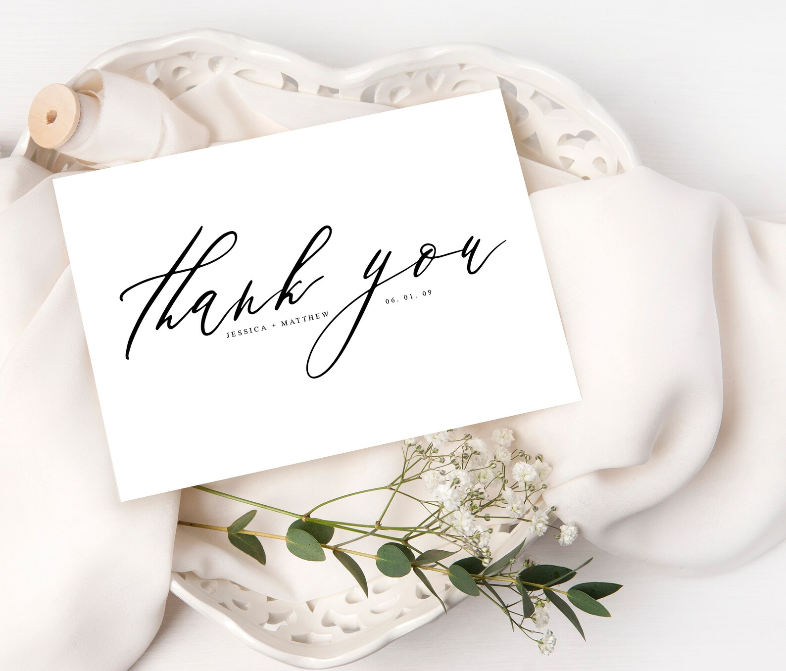 Wedding Thank You Cards Personalized Wedding Thank You Cards | Etsy