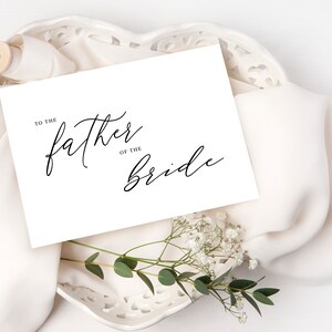 Father of the Bride Card, to the Father of the Bride, to My Dad on My ...