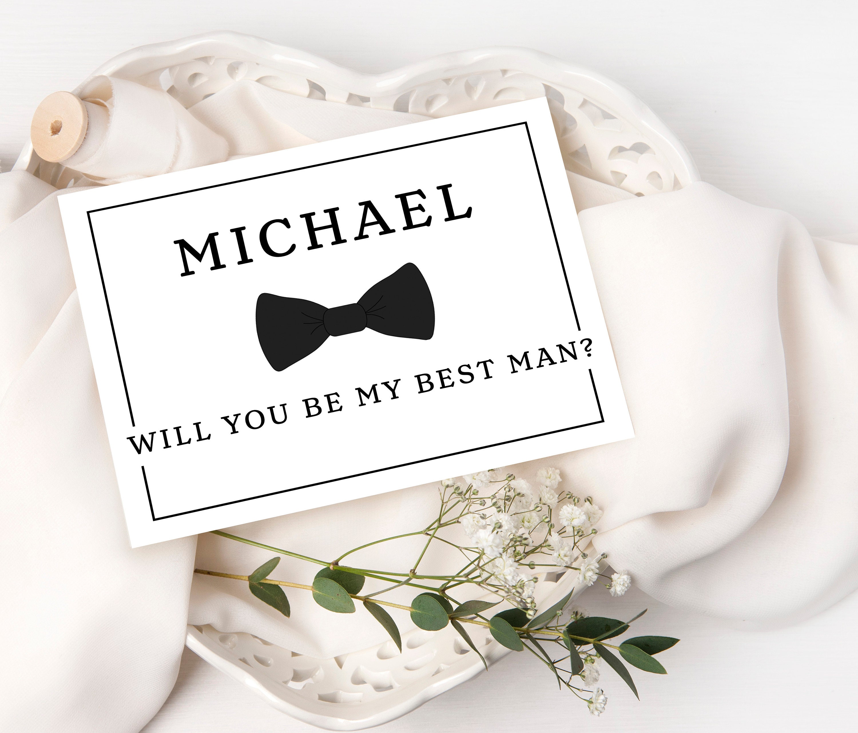 Best Man Proposal Card Will You Be My Best Man Card Best Man - Etsy