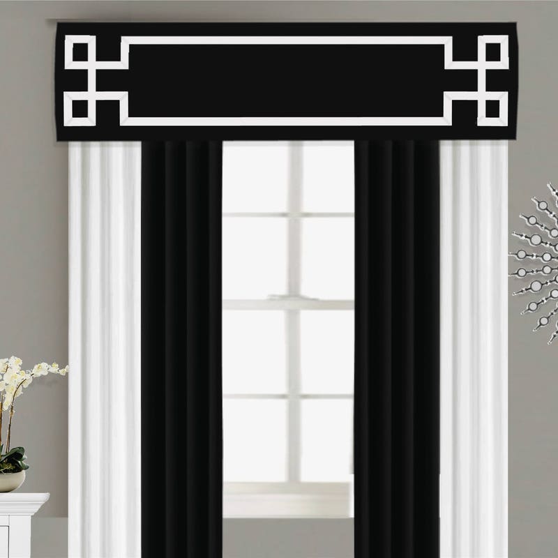 Greek Key Valance - Etsy