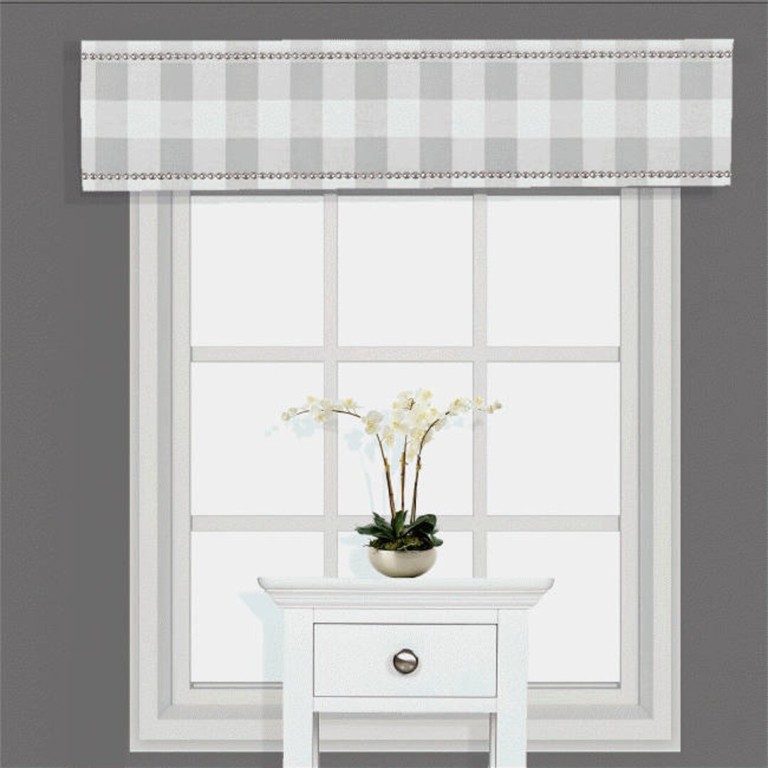 Custom Cornice Board Upholstered Valance Box Window Treatment in ...