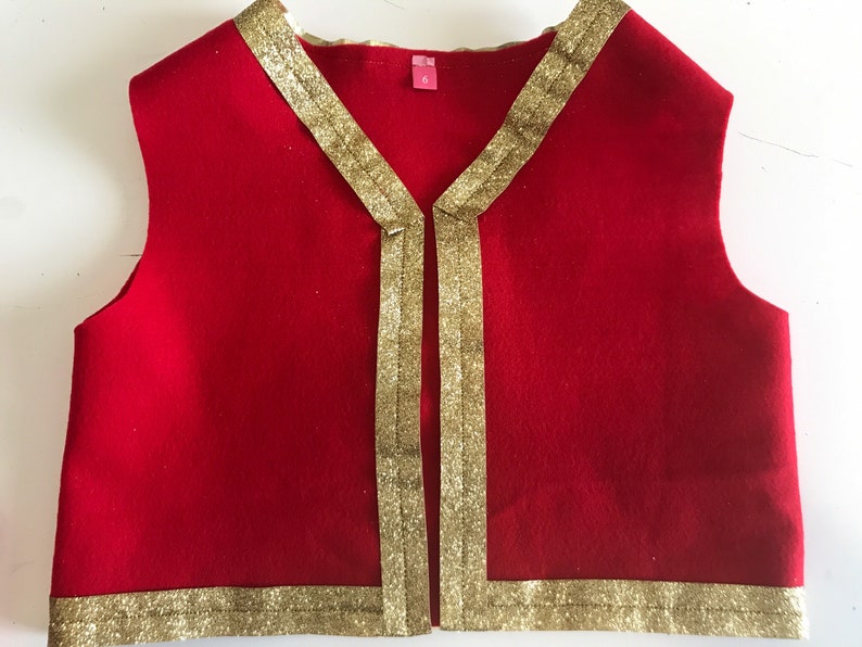 Vest for Toad/toadette in Mario Video Game - Etsy