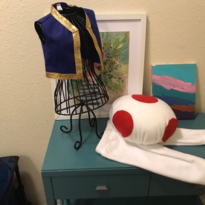 Vest for Toad/toadette in Mario Video Game - Etsy