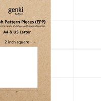 2 Inch Square English Paper Piecing EPP Instant Download Printable A4 ...