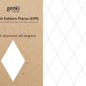 2 Inch Diamond 60 Degrees English Paper Piecing EPP - Etsy