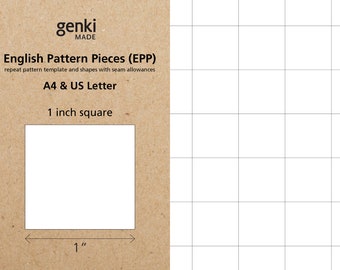 2 Inch Square English Paper Piecing EPP Instant Download Printable A4 ...