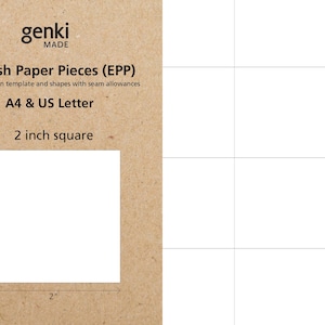 2 Inch Square - English Paper Piecing (EPP) Instant Download Printable ...