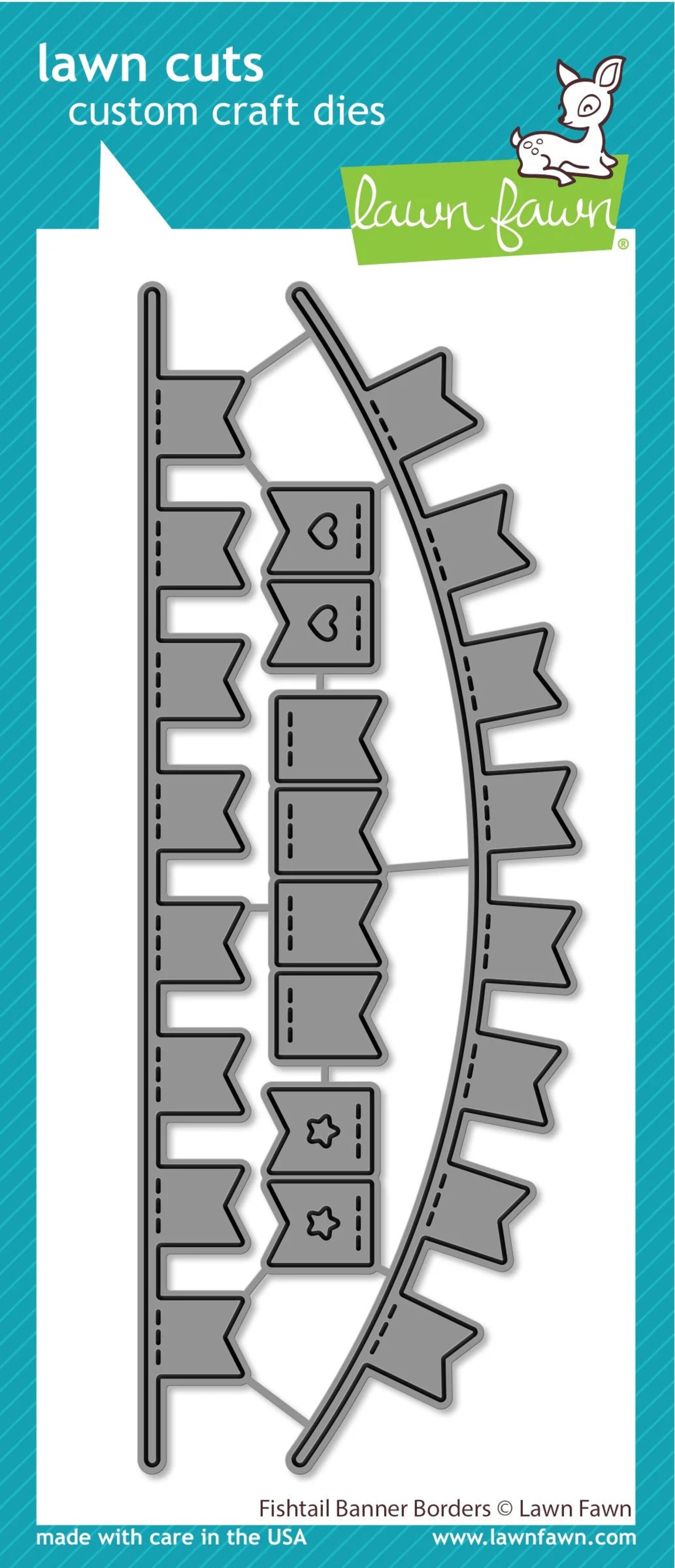 Lawn Fawn - Fishtail Banner Borders - Lawn Cuts - Dies - Etsy