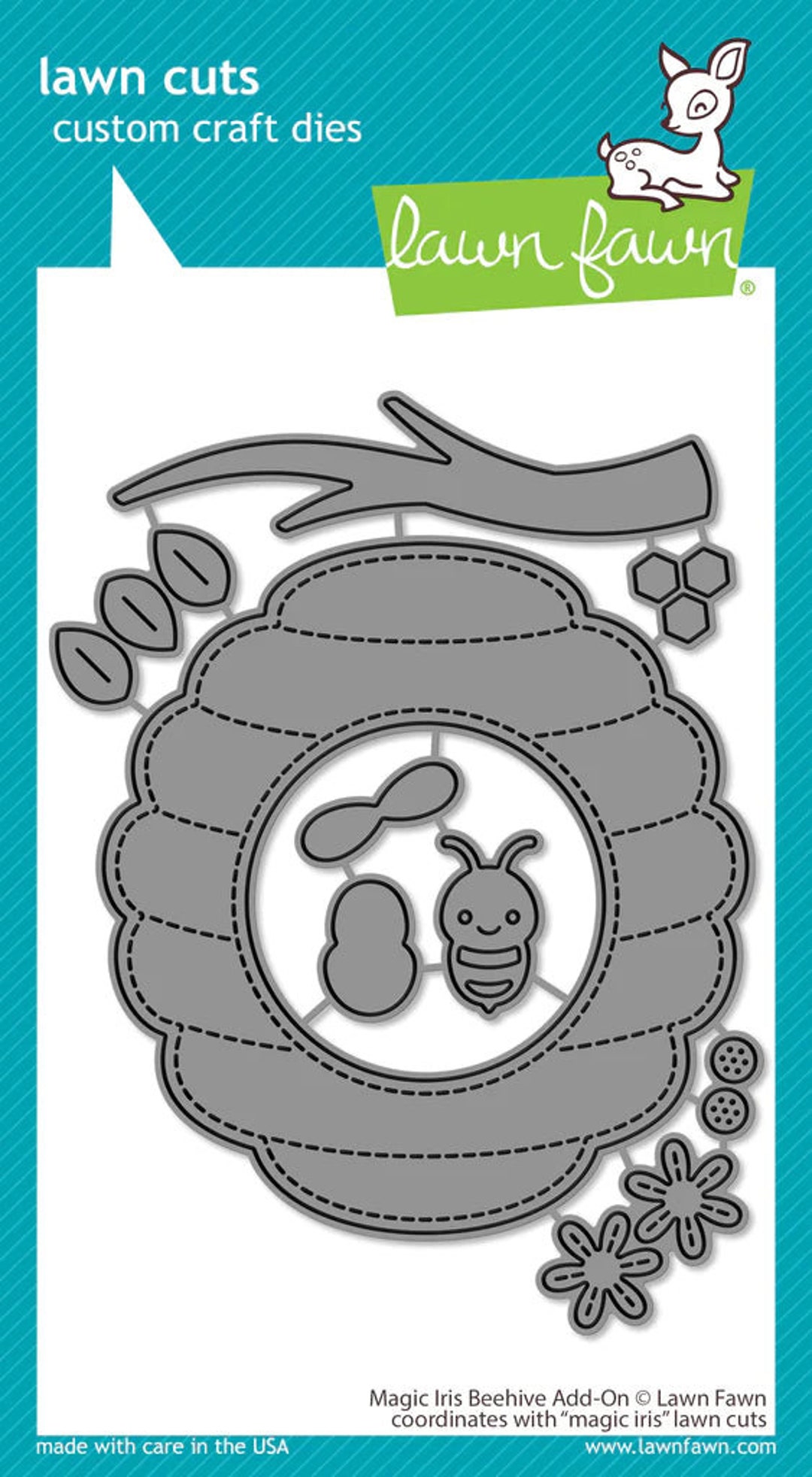 Lawn Fawn-lawn Cuts-dies- Magic Iris Beehive Add-on - Etsy