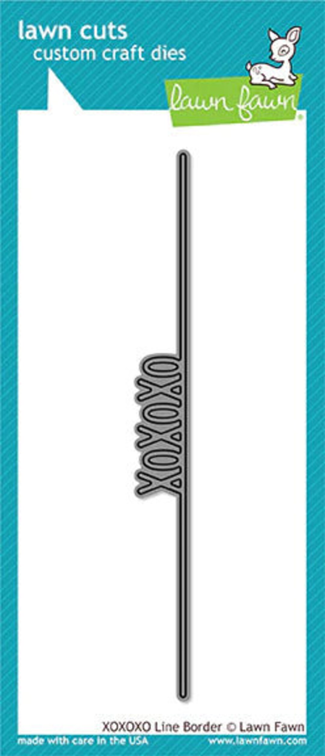 Lawn Fawn -XOXOXO Line Border - Lawn Cuts - Dies - Etsy