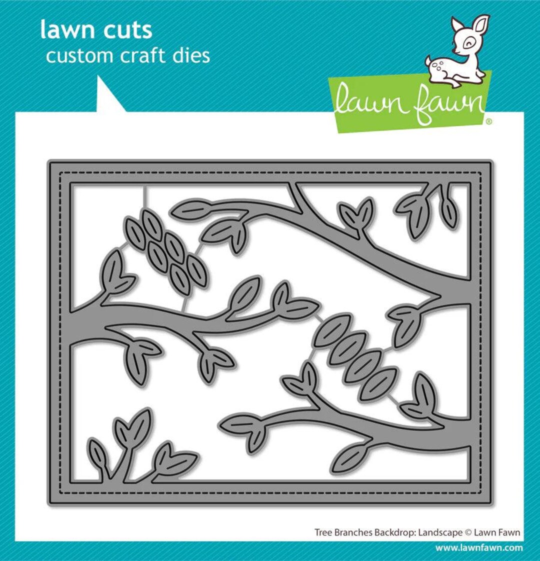 Lawn Fawn - Tree Branches Backdrop: Landscape - Lawn Cuts - Etsy