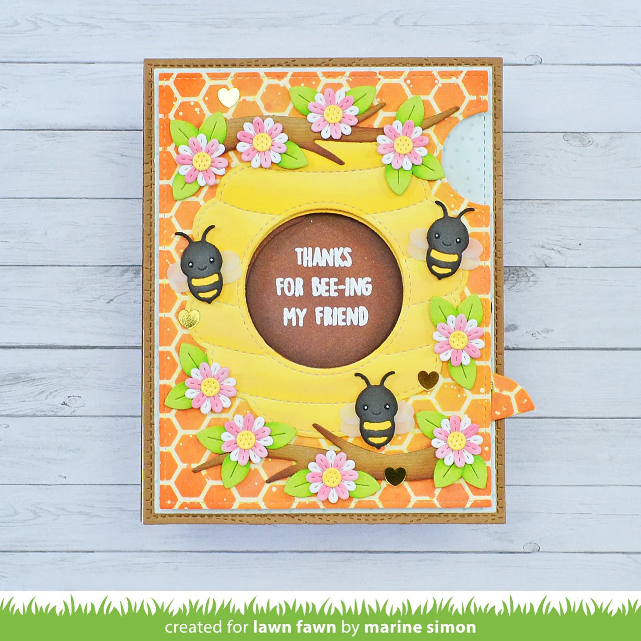 Lawn Fawn-lawn Cuts-dies- Magic Iris Beehive Add-on - Etsy