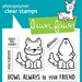Lawn Fawn Wolf Before 'n Afters Clear Stamp Set - Etsy