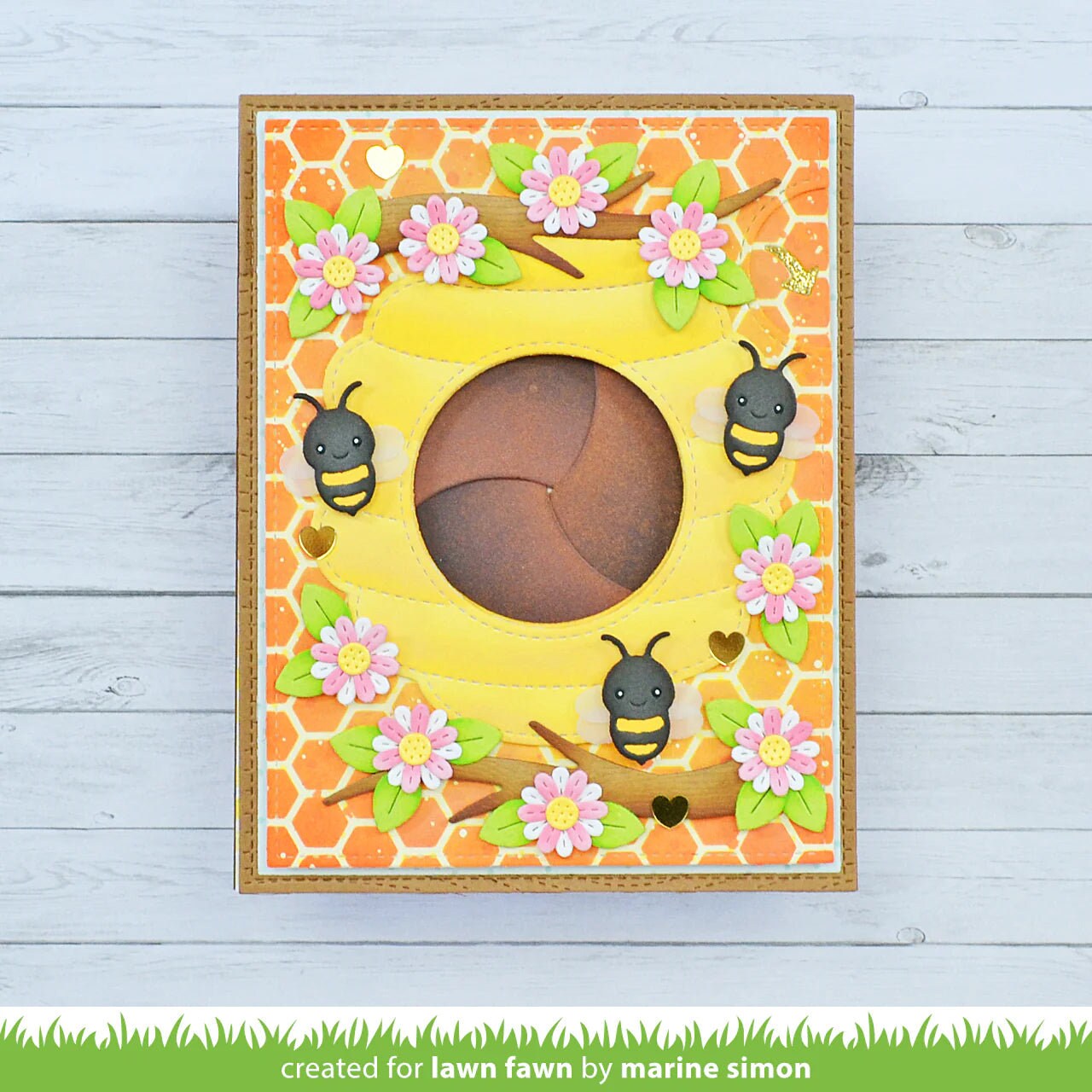 Lawn Fawn-lawn Cuts-dies- Magic Iris Beehive Add-on - Etsy