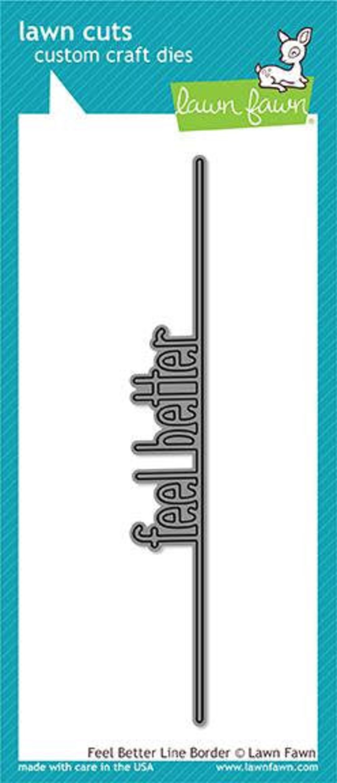 Lawn Fawn-lawn Cuts-feel Better Line Border - Etsy