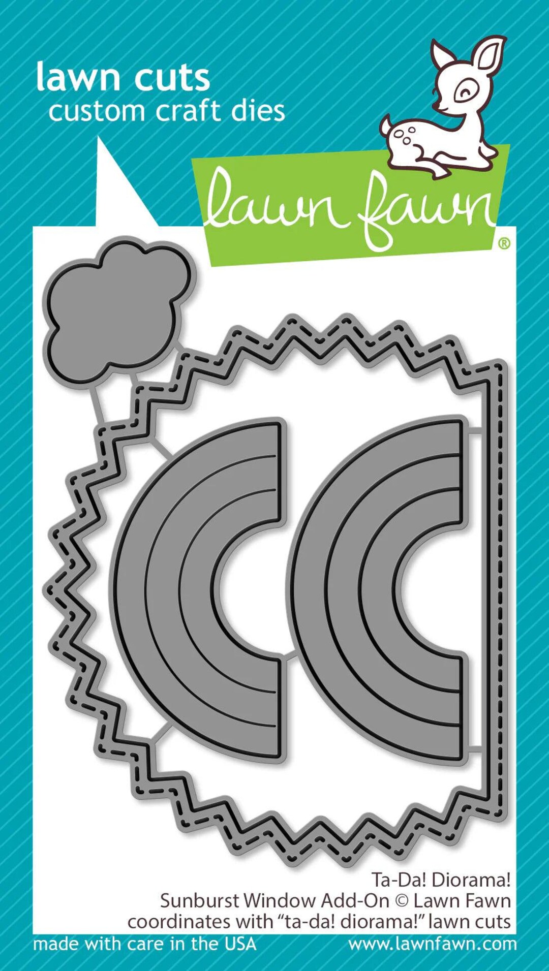 Lawn Fawn Ta-da Diorama Sunburst Window Add-on Lawn Cuts Lawn Cuts - Etsy