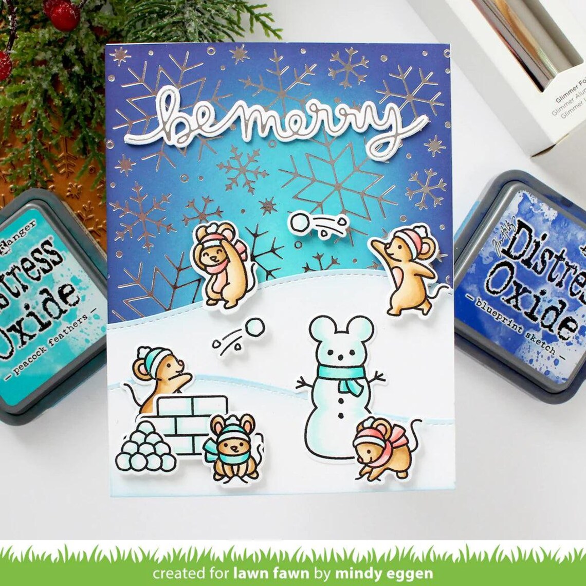 Lawn Fawn - Snowball Fight - Clear Stamp Set - Etsy
