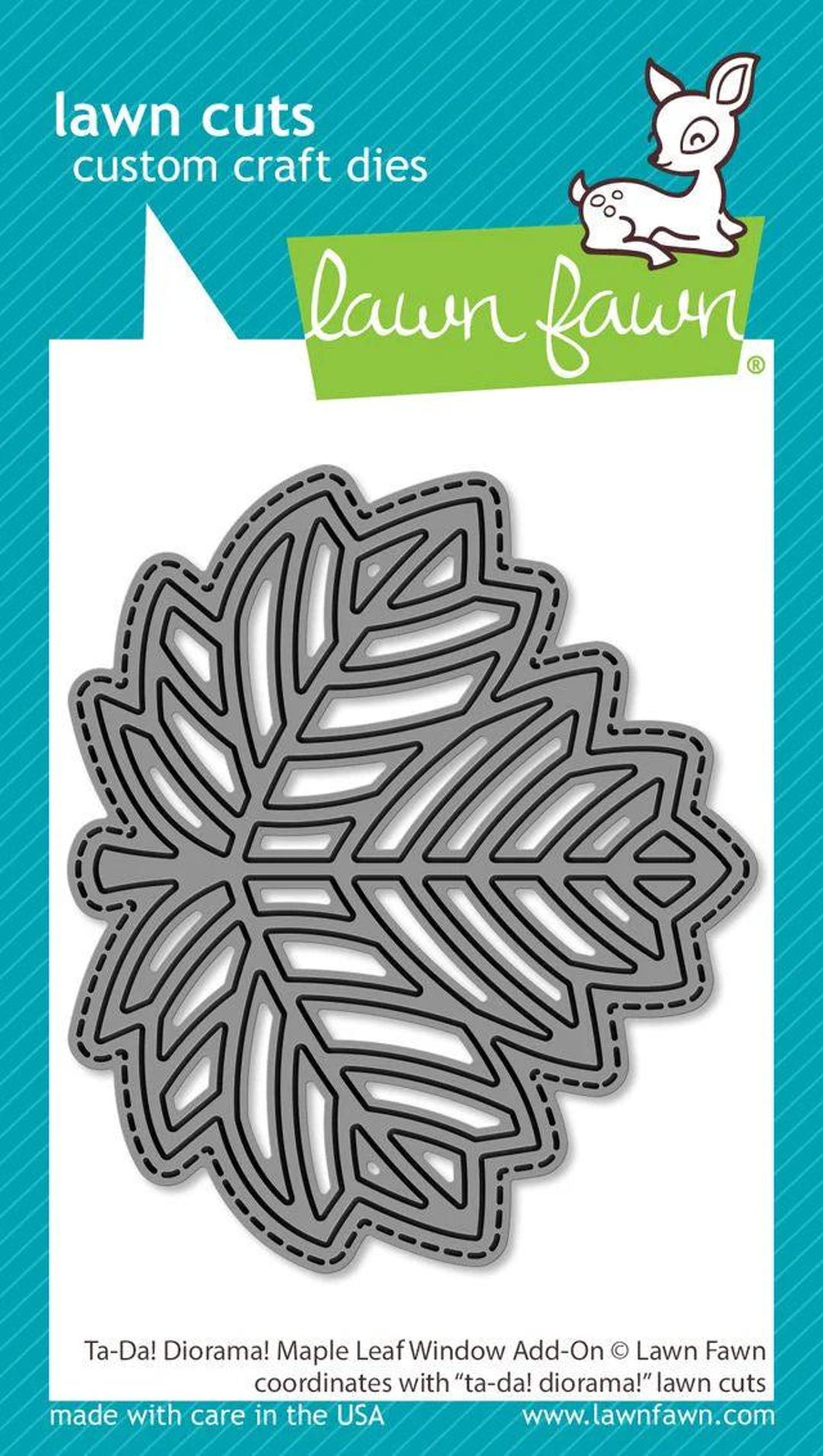 Lawn Fawn-ta-da! Diorama! Maple Leaf Window Add-on-lawn Cuts-dies - Etsy