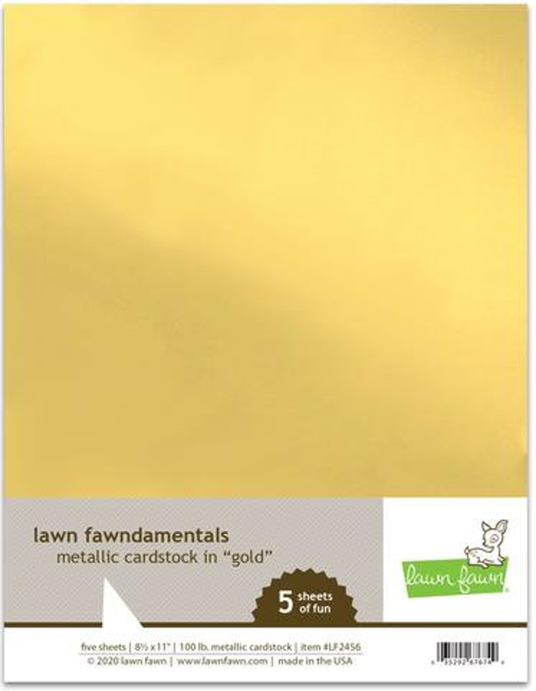 Lawn Fawn-metallic Cardstock-gold - Etsy