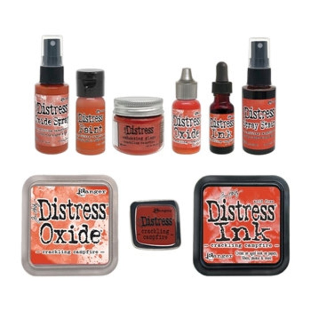 Tim Holtz Distress: Crackling Campfire Bundle With Pin 2020 New Color ...