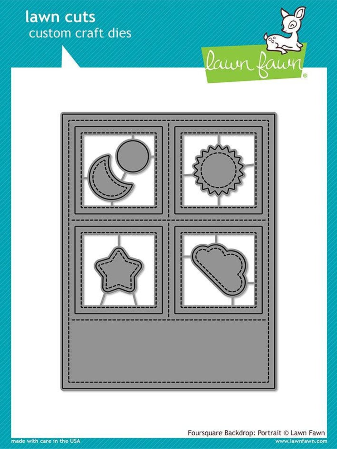 Lawn Fawn-foursquare Backdrop Portrait-lawn Cuts - Etsy