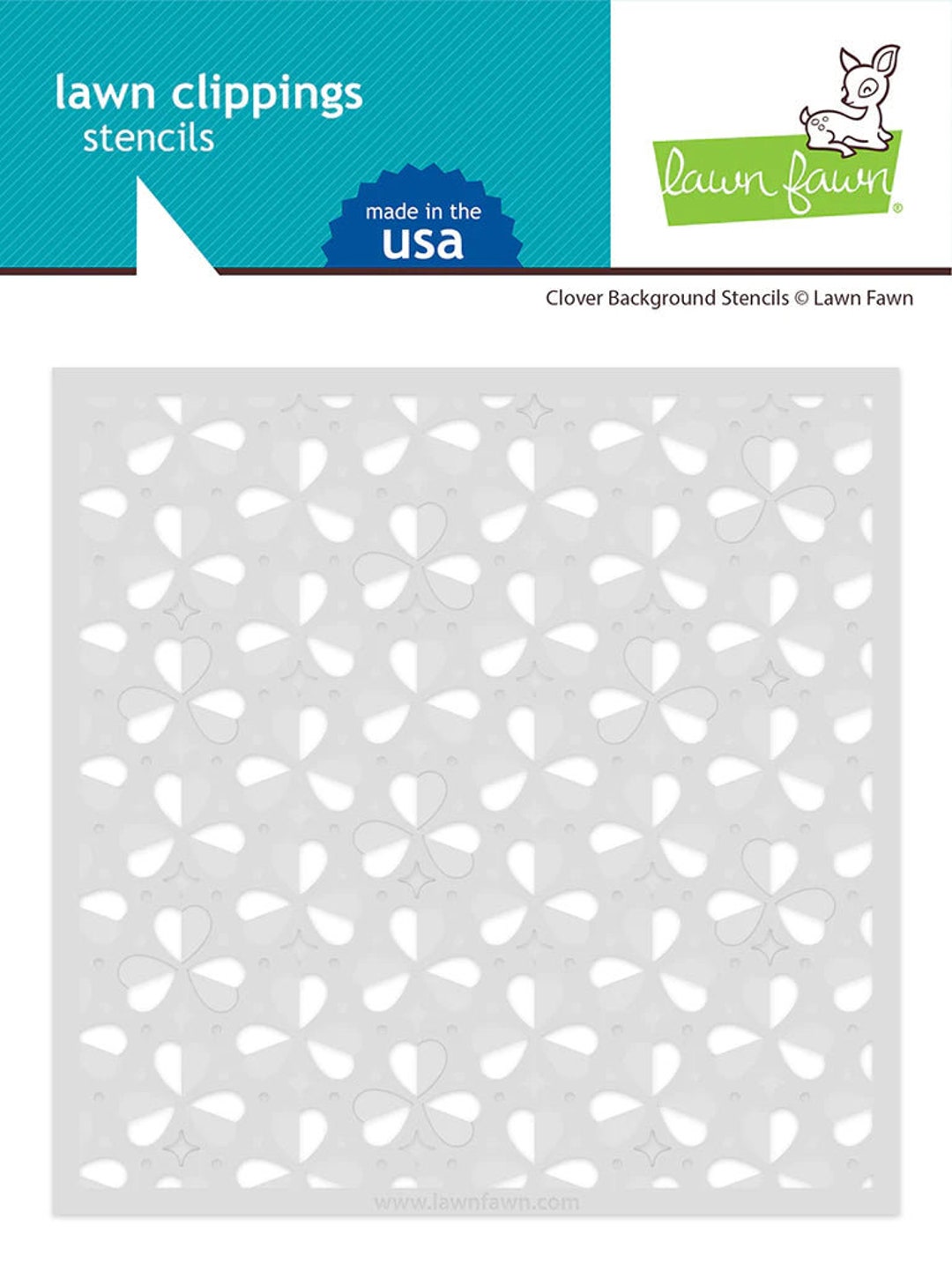 Lawn Fawn - Clover Background Stencils - Lawn Cuts - Etsy