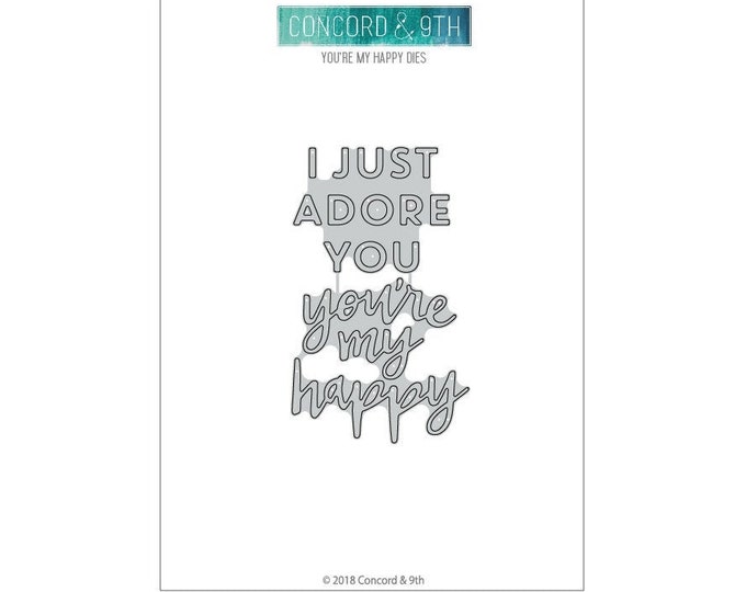 Concord and 9th -YOU'RE My Happy-dies - Etsy