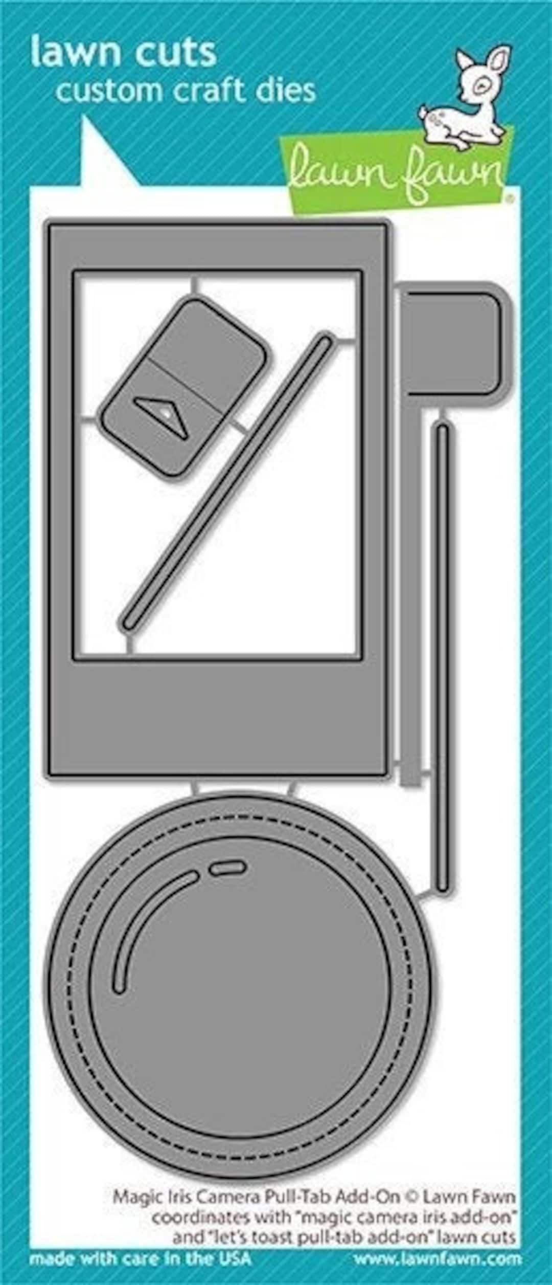 Lawn Fawn - Lawn Cuts - Dies - Magic Iris Camera Pull-tab Add-on - Etsy