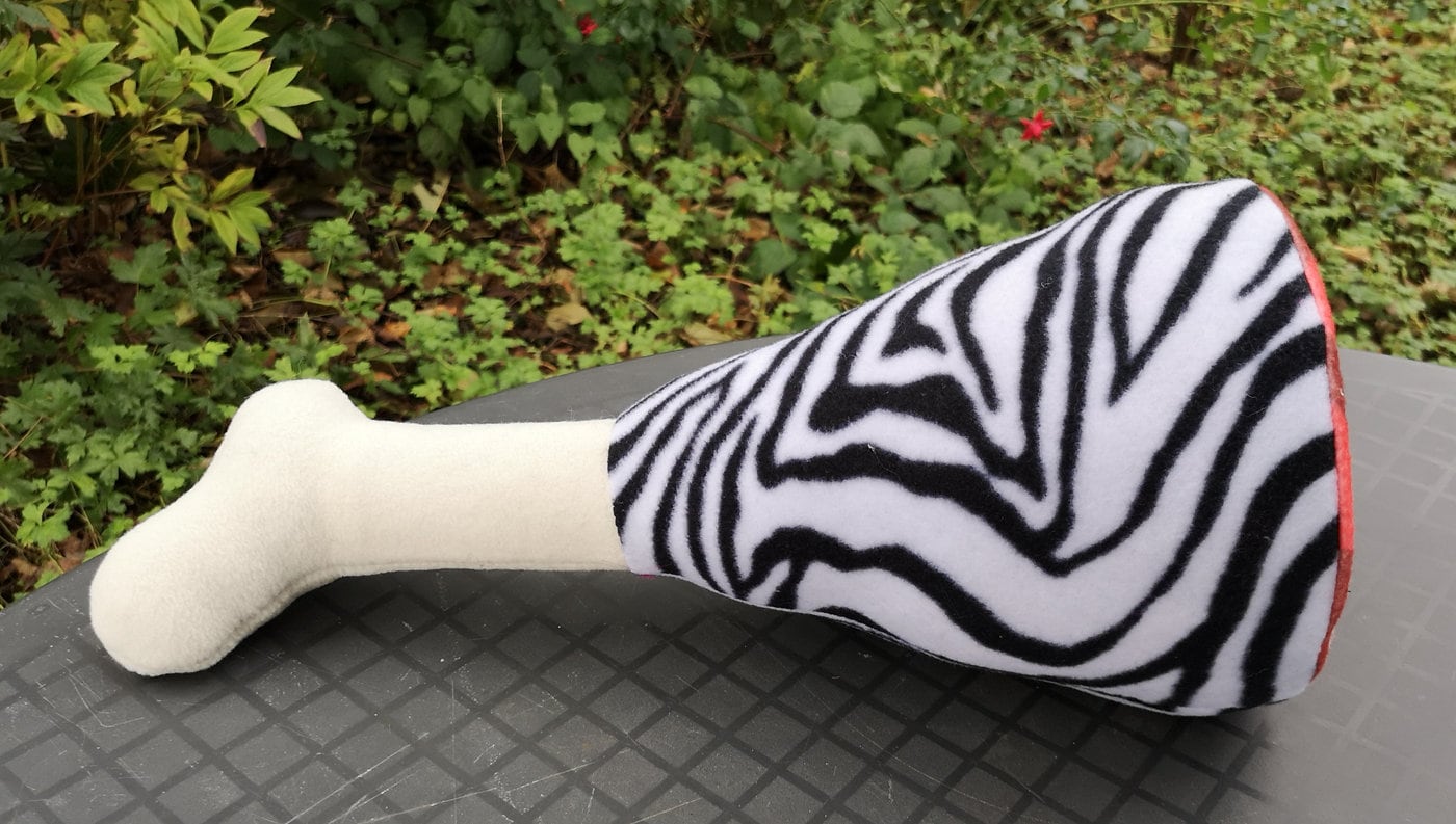 Zebra Leg Plush Prop - Etsy