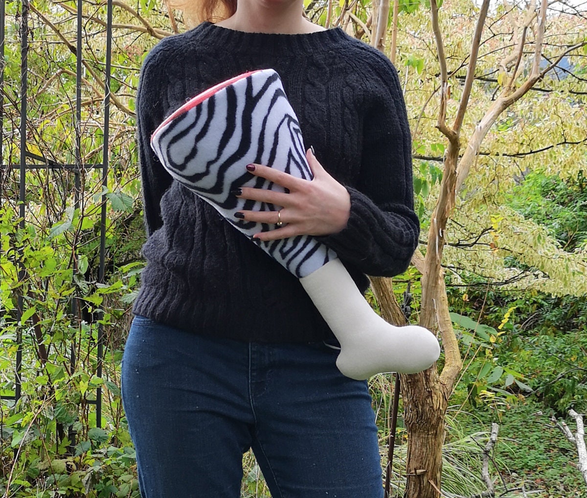 Zebra Leg Plush Prop - Etsy