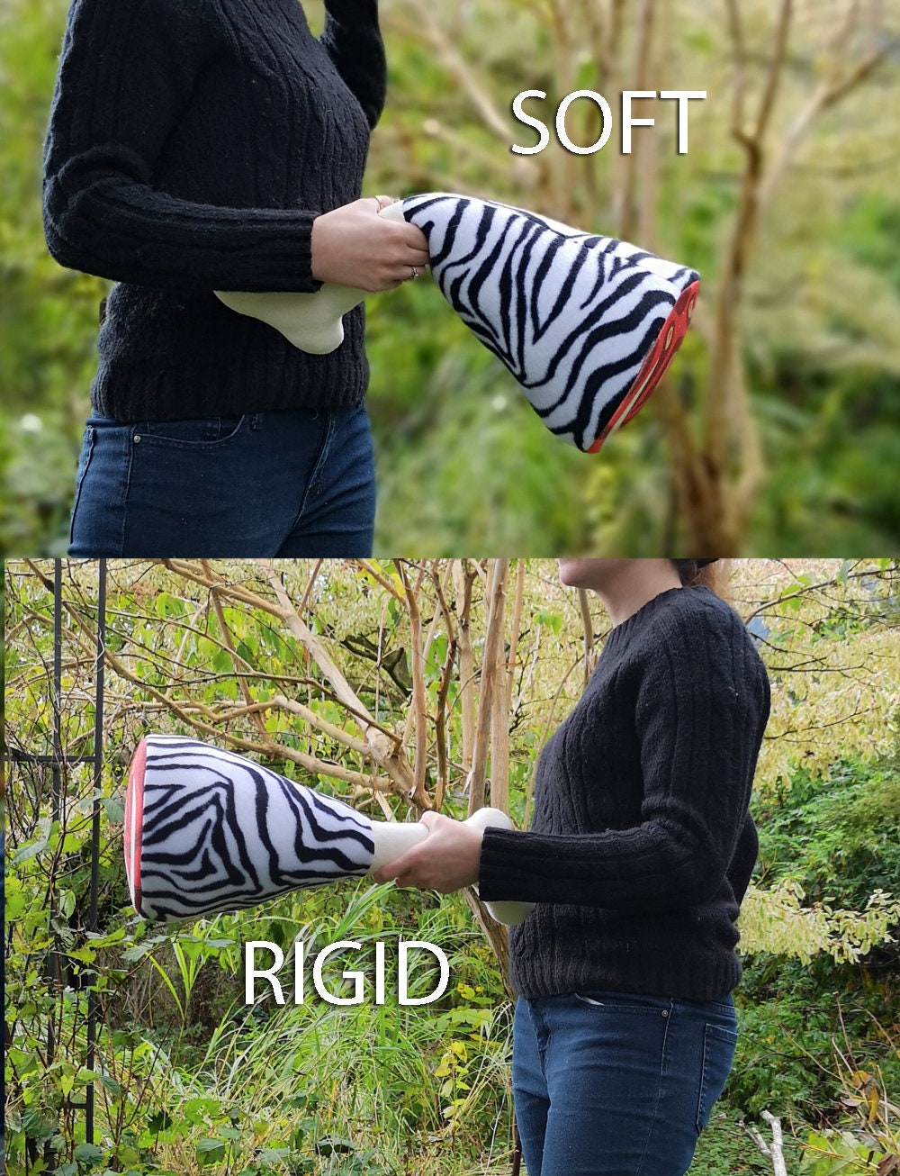 Zebra Leg Plush Prop - Etsy