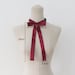 Wine Ribbon Tie,wine Neck Tie for Woman,wedding,wine,ribbontie,skiny ...