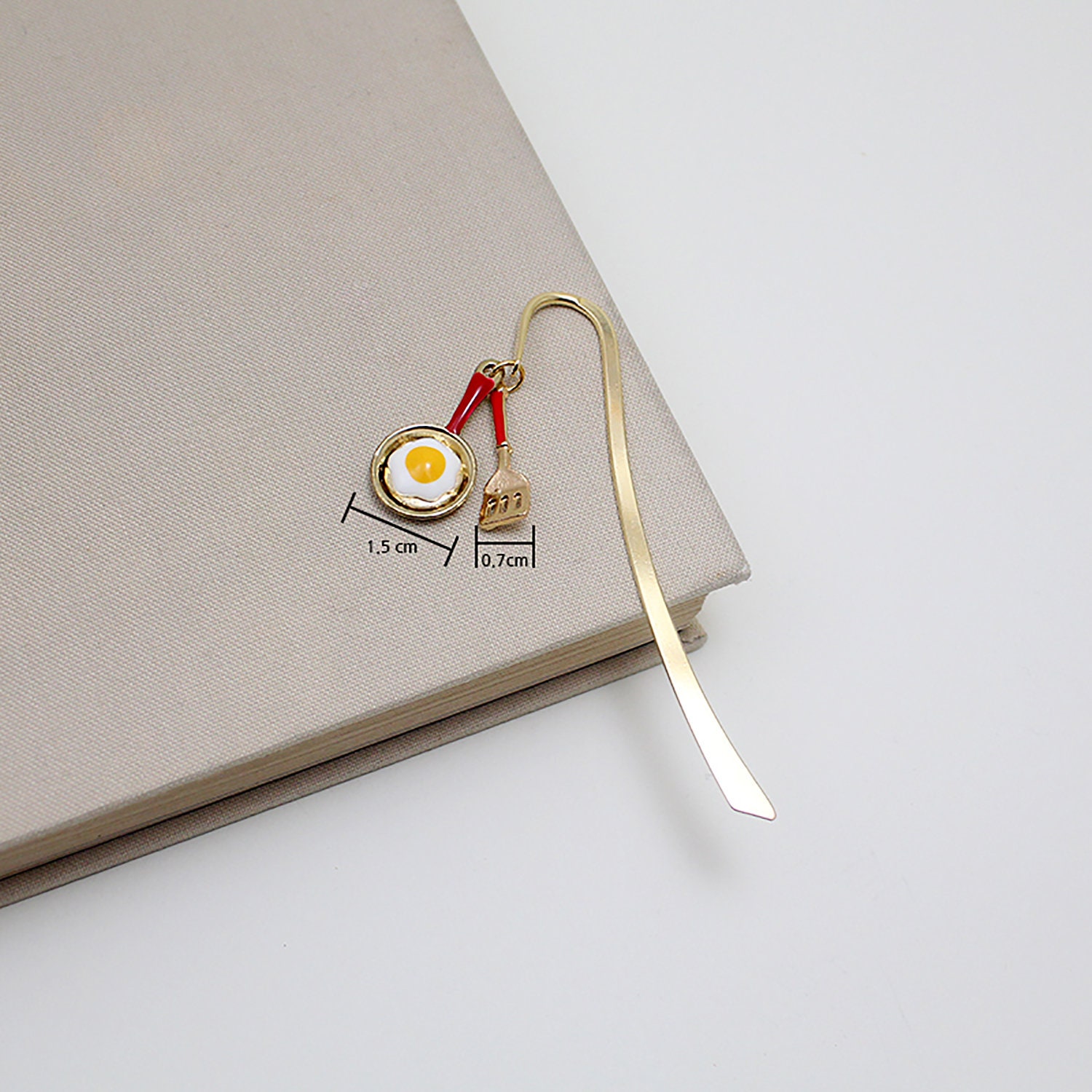 Fried Egg Bookmark,fried Egg Charm Bookmark, Chef Gifts, Cook Gifts ...