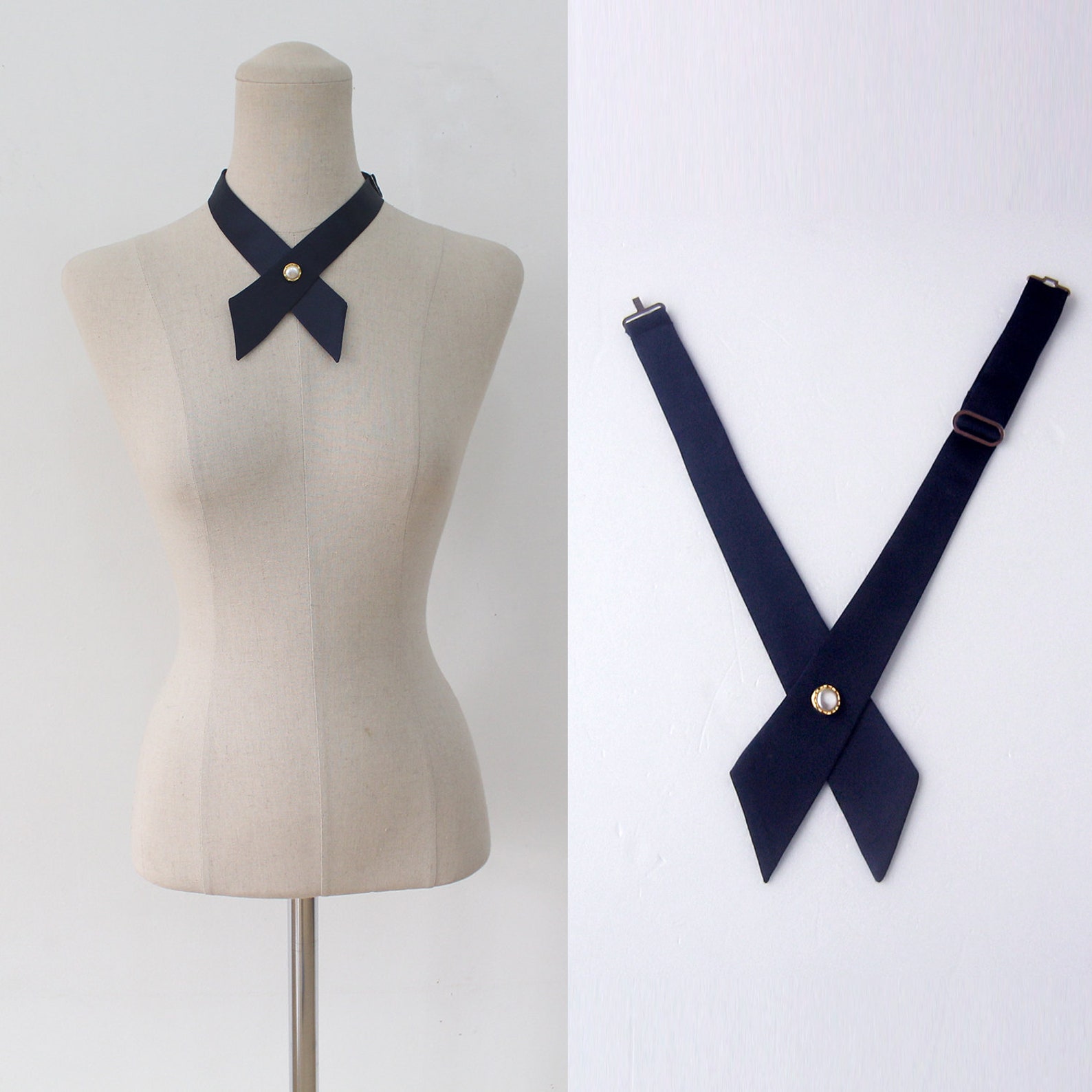 Navy Crosstienecktienavy Neck Tie for Womanweddingwoman - Etsy Canada