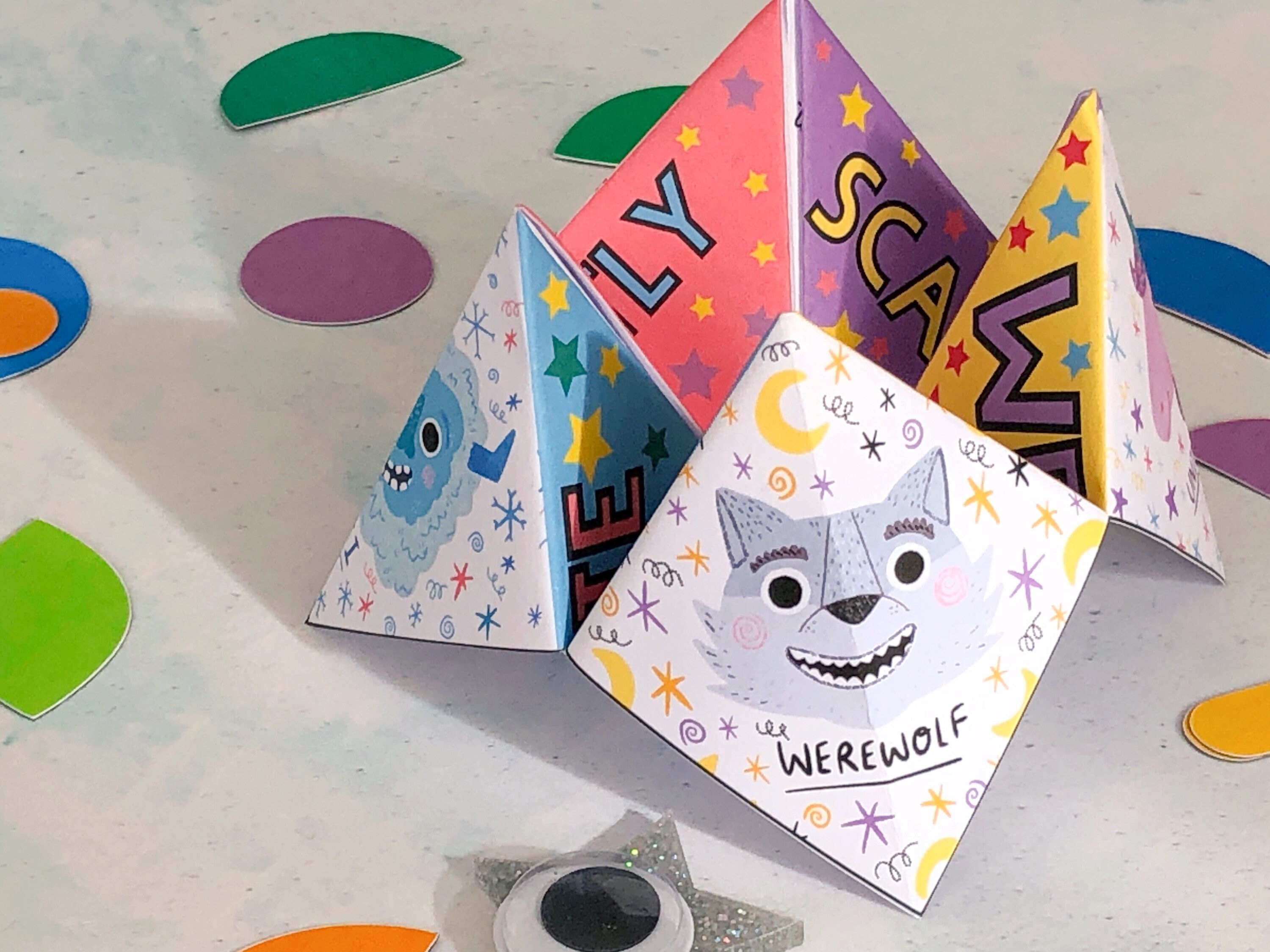 Cryptid Fortune Teller Zine Weird and Wonderful Animal Facts | Etsy