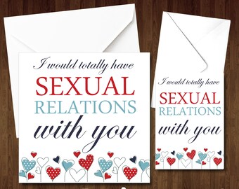 Sexual birthday card | Etsy