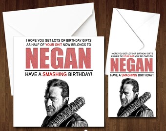 Walking Dead Birthday Card - Etsy UK
